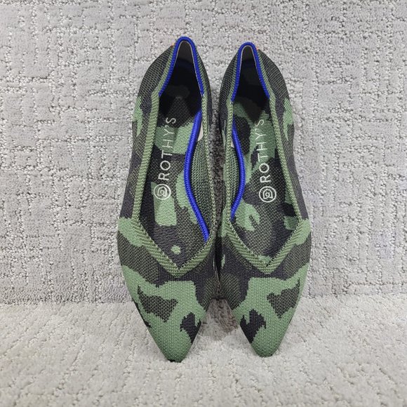 Rothy's | Shoes | Rothys The Point Womens Size Us 85 Olive Camo Flat ...